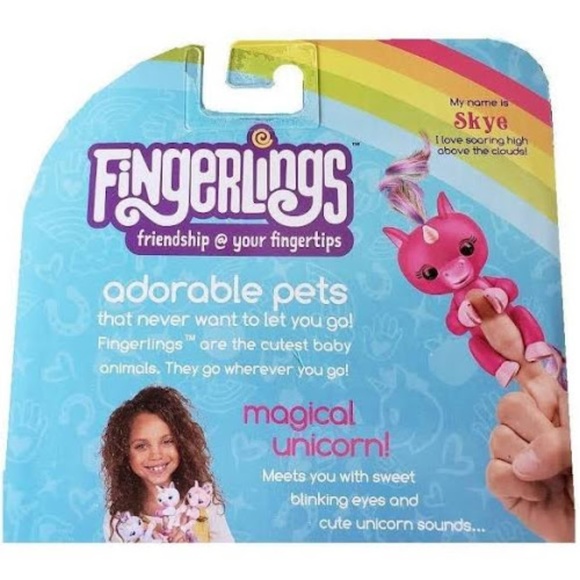 Fingerlings | Other | Fingerlings Skye Pink Baby Unicorn Authentic New ...
